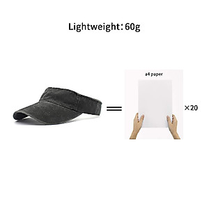 3 Pack Sun Visors for Women Men Cooling Lightweight Sports Sun Hats Adjustable Twill Cotton Run Visor