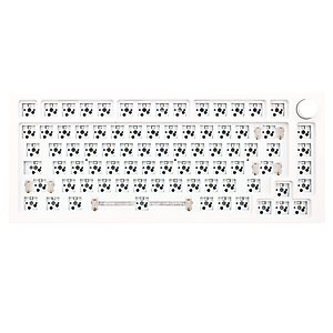 KPREPUBLIC NextTime X75 75% Gasket Mechanical Keyboard kit PCB Hot Swappable Switch Lighting effects RGB switch led type c Next Time 75 (X75 White Barebone Kit x1)