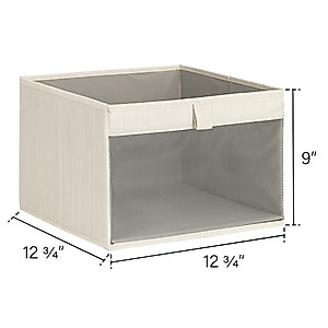 StorageWorks Storage Baskets for Shelves and Closet Storage Bins with Clear Window