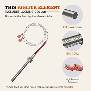 YAOAWE Upgrade Pellet Stove Igniter Fit for Englander 25-xxxx and 55-xxxx, Fireplace Hot Rod Ignitor Replacement Part PU-CHA
