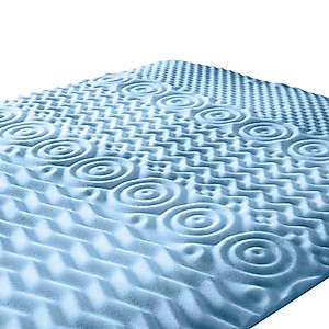 Serta Comfort Zone Cooling Memory Foam Mattress Topper, 1.5 Inch, Queen