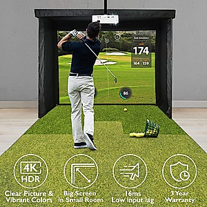 BenQ TK700STi 4K HDR Short Throw Gaming Projector | 4K 60Hz 16ms | 1080p 240Hz 4.16ms I 3000lm | 100” at 6.5 ft | RPG FPS Sport Game Modes | PS5 | Xbox | 2D Keystone I eARC | Golf Simulation