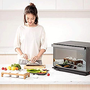 CZDYUF Digital Countertop Toaster Oven,Steaming and Baking Large Capacity 28L,Black