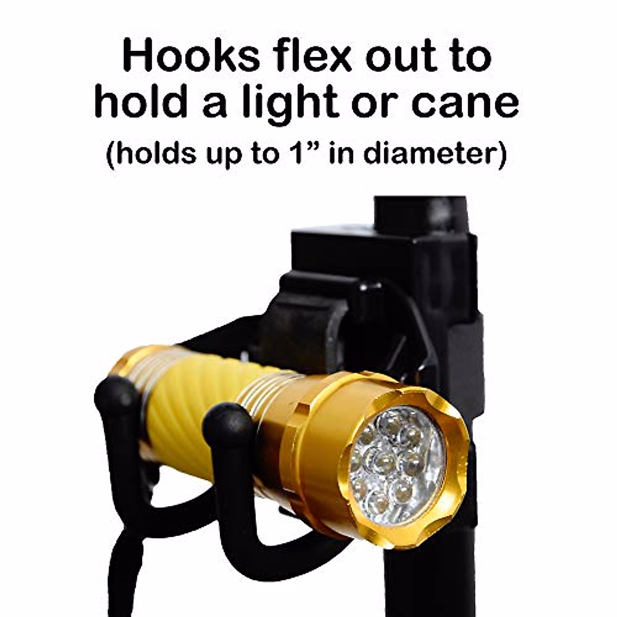 Easy to Use Products Mobility Dual Hooks - Bag, Cane, or Light Holder