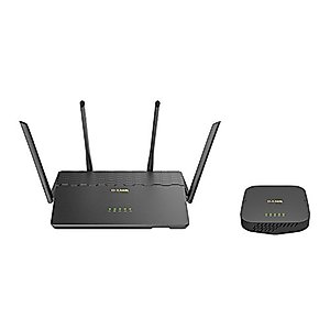 D-Link COVR Whole Home Mesh WiFi System AC3900, Up to 6,000 sq ft, Router & Seamless Extender Wireless Internet MU-MIMO (COVR-3902-US)