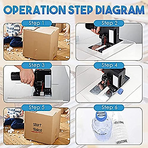 Handheld Inkjet Printer with 4.3 Inch HD Touch Screen, Portable Inkjet Printer with Quick-Drying Ink Cartridge, Handheld Printer for Label/Production Date/Barcode/QR Code(Support 100 Languages)