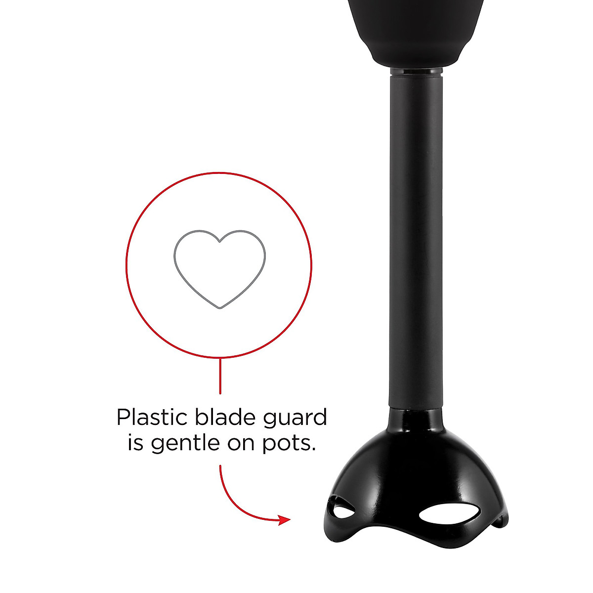 Chefman Immersion Blender 300-Watt Turbo 12 Speed Stick Hand Blender, Powerful Ice Crushing Design Purees Smoothies, Sauces & Soups, Detachable Heat Resistant Plastic Blade Guard Protects Pots, Black