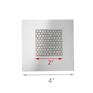 3 Pieces 2 Inch Wall Patch Repair, Drywall Repair Patch Self Adhesive Drywall Patch and Fiberglass Repair Kit, Heavy Duty Dry Wall Hole Repair Patch for Drywall Plasterboard (2 x 2 Inch)