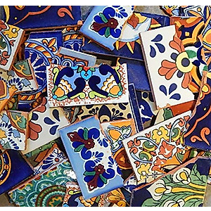 Broken Ceramic Glue Down Mexican Tile for Murals and Mosaics! 25 pounds, New! Best Deal! ⭐⭐⭐⭐⭐