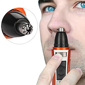 Electric Nose & Ear Hair Trimmer, Electric Nose Ear Face Hair Removal Epilator Men Clipper Facial Hair Cleaner Tool
