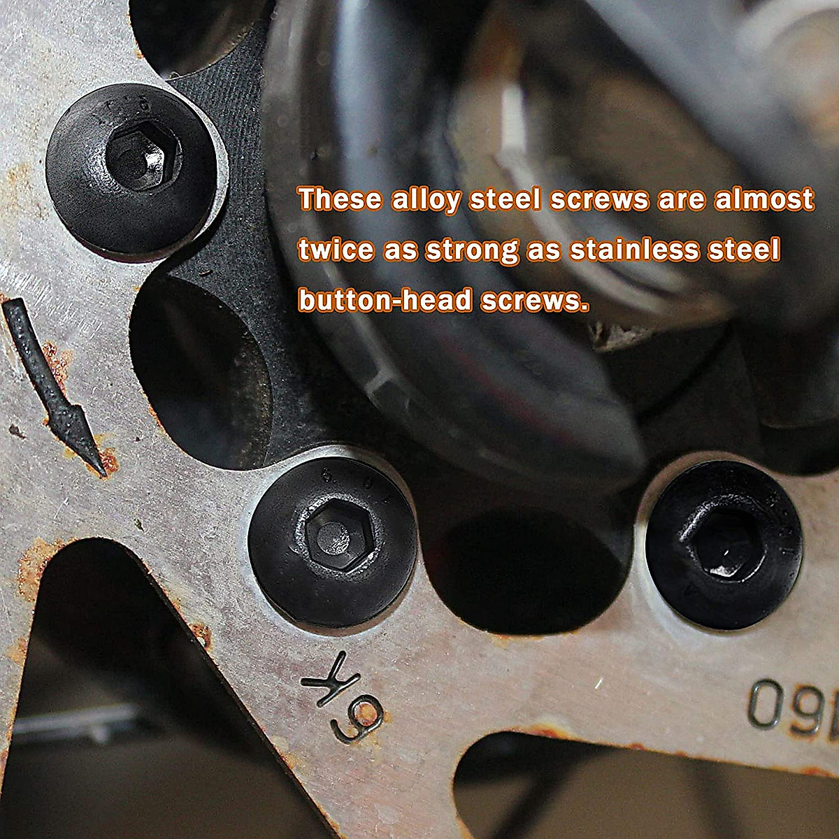 M12-1.75 x 40mm Button Head Socket Cap Screws, 10.9 Grade Alloy Steel, Allen Socket Drive, Black Oxide Finish, Full Thread (10.9 Grade,5 Pcs)