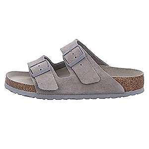 BIRKENSTOCK Unisex's Slides, Gray, 42 EU