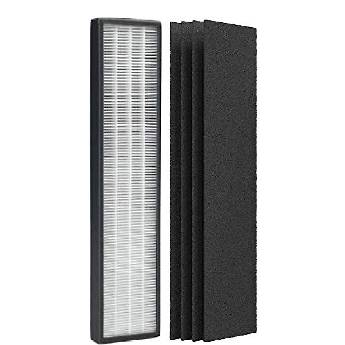 Nispira True HEPA Filter + Activated Carbon Pre Filter Compatible with Eureka NEA120 Air Purifier and Toshiba Smart WiFi Air Purifier. Compared to Part NEA-F1 NEA-C1. 1 Set