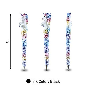 Planet Pens Sparkle Tail Unicorn Novelty Pen - Cute, Unique Kids & Adults Office Supply Ballpoint Pen Fairy Tale Fantasy Writing Pen Instrument For School & Office Desk Decor