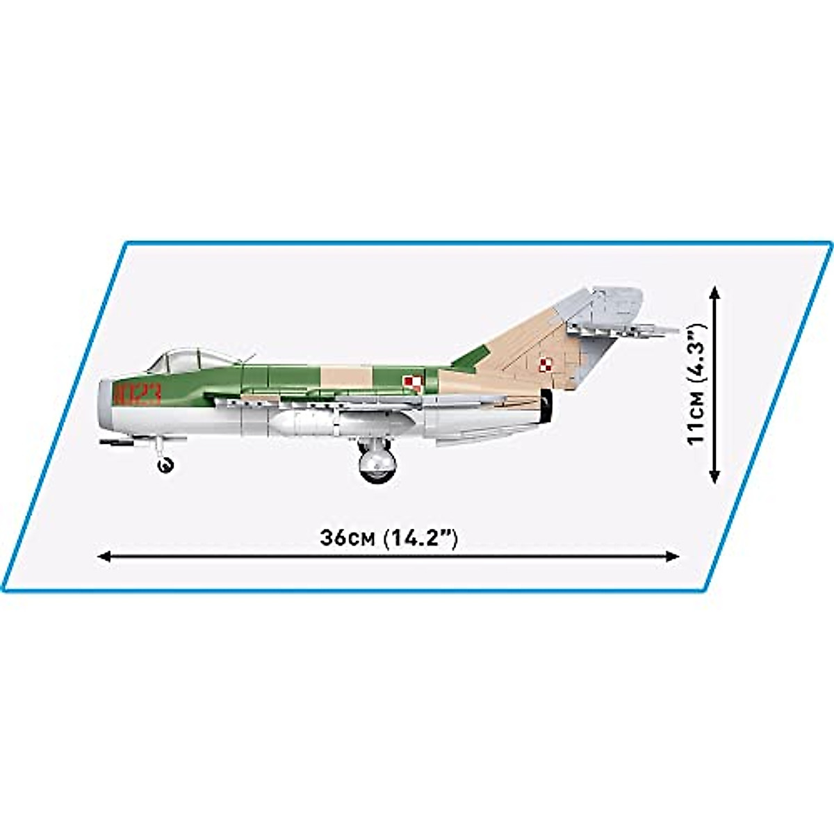 COBI Historical Collection Cold War LIM-5 Polish Air Force 1959 Plane
