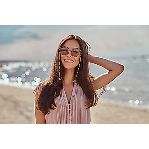 Damanse Eyeglass Chain,8 Pcs Eye Glasses Strap Holders around Neck For Women,Beaded Glasses Chain (8pcs-h)