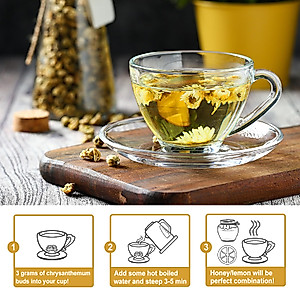 TEARELAE - Premium Dried Chrysanthemum Tea - [5A] Top Grade - Natural Chinese Chrysanthemum Tai Ju - Refreshing Floral Fragrance - Herbal Loose Leaf Tea - 3oz/85g