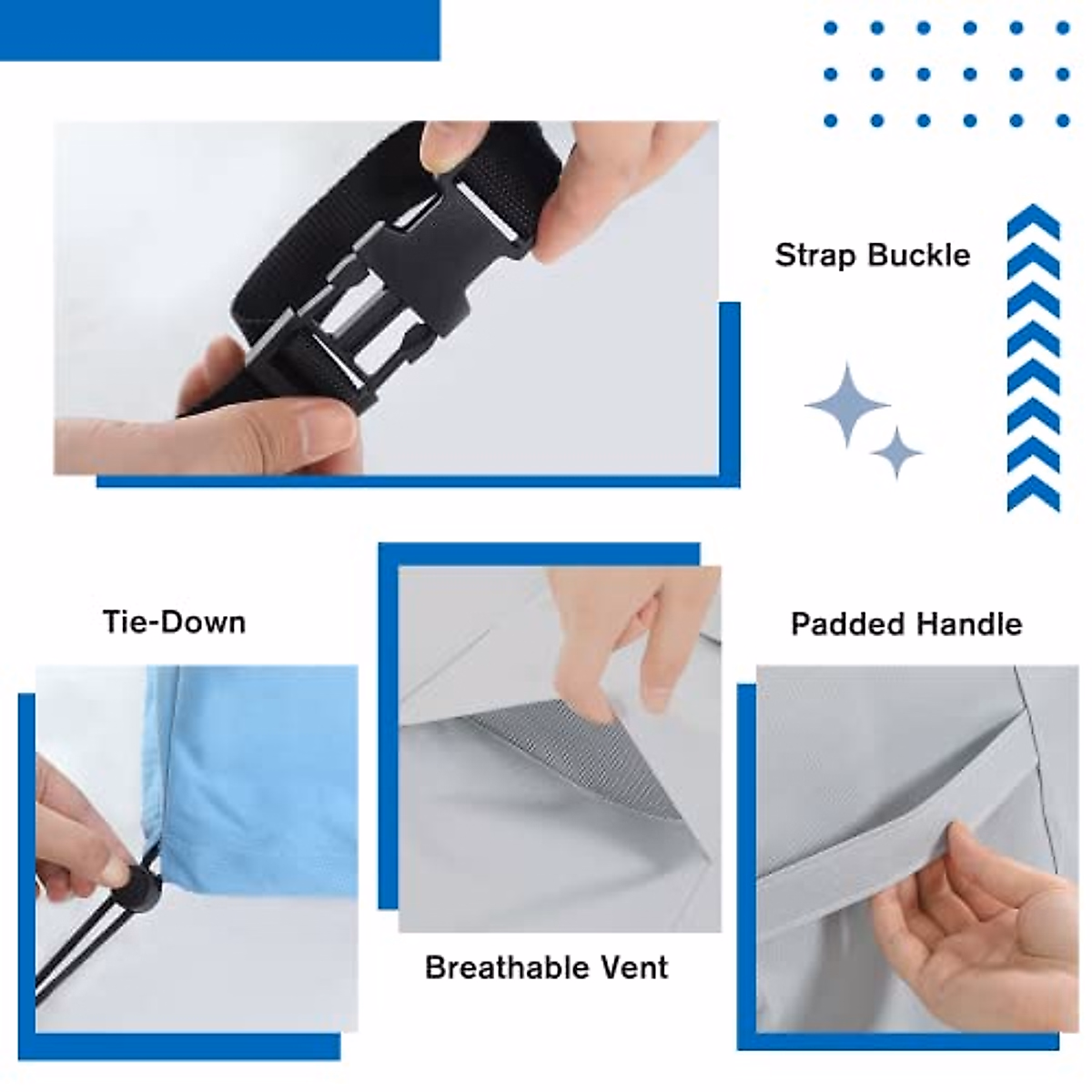 Solaste Patio Furniture Covers, 5-Piece Waterproof Outdoor Furniture Covers Set, Heavy Duty Tear-Resistant 600D Oxford Fabric Patio Sofa Covers