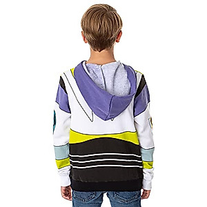 Disney Boy's Toy Story Buzz Lightyear Space Ranger Pullover Hoodie (Small)