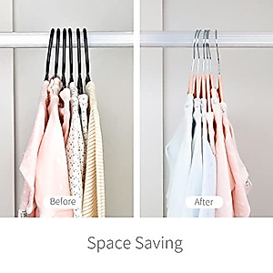 ManGotree Baby Hangers, Childrens Hangers Kids Coat Hangers with Ultra Thin & Non-Slip Design 15 Pack (Pink)