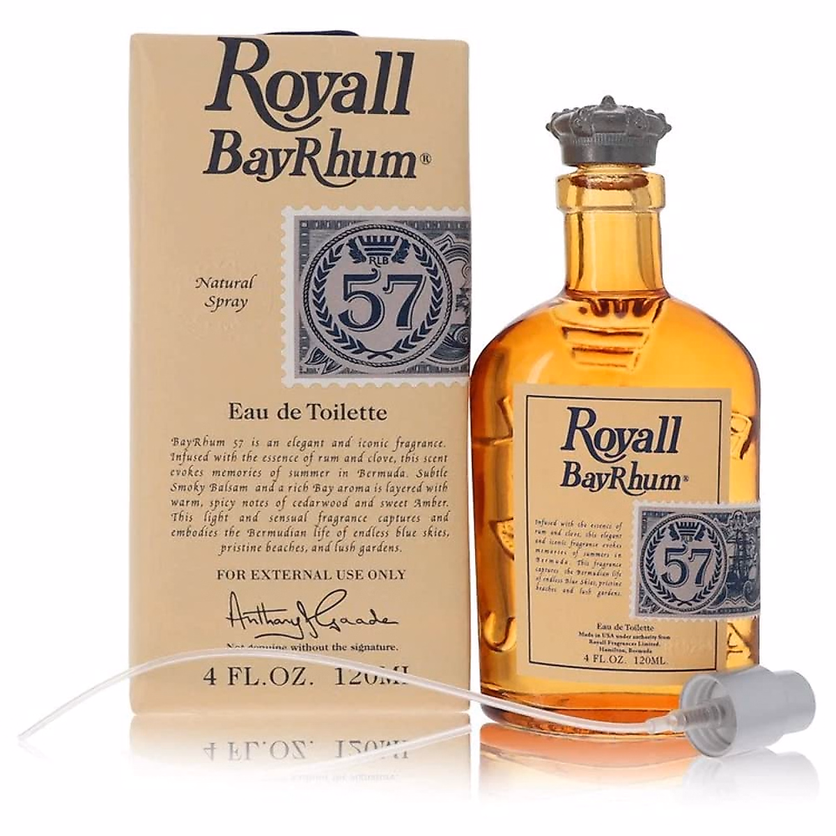 Royall Bay Rhum 57 by Royall Fragrance for Men Eau de Toilette Spray 4.0 oz