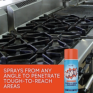 Diversey CBD991206 Break-Up Professional Oven & Grill Cleaner, Heavy Duty Spray Removes Baked on Grease, Aerosol, 19-Ounce (Pack of 6)