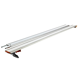 BORA 100" NGX Clamp Edge, Straight Cut Guide for Circular Saws, Aluminum, Includes 50-Inch Clamp Edge & 50-Inch Extension for 100-Inch Cutting Length, 544100