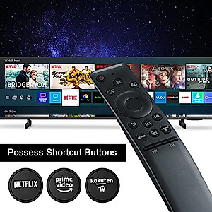 New Universal Remote Replacement for Samsung Smart TV remotes LCD LED UHD QLED TVs, with Netflix, Prime Video Buttons