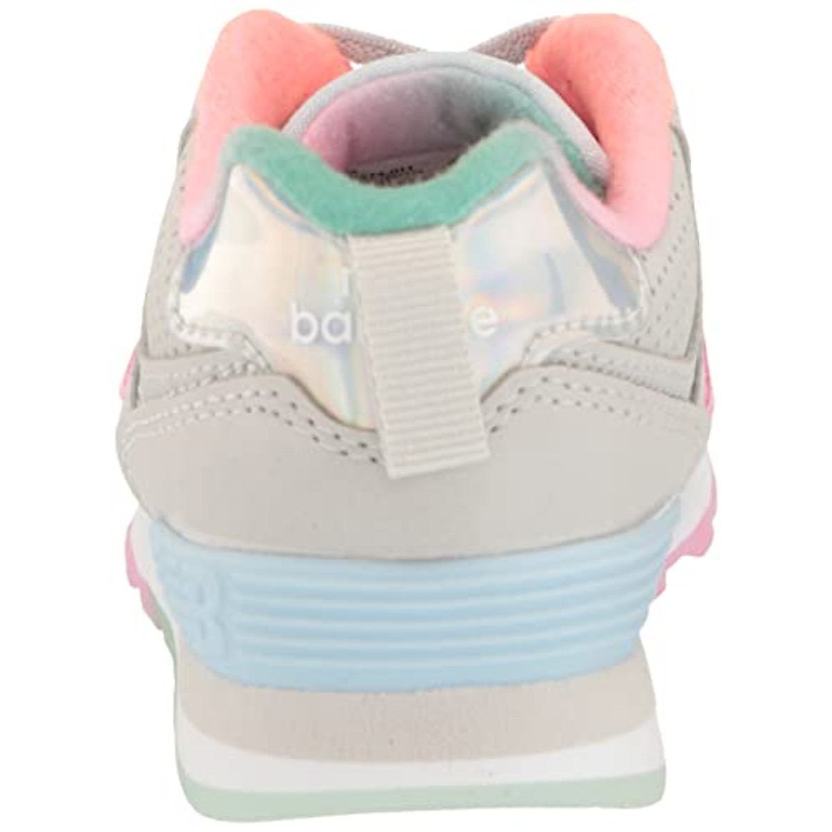 New Balance Kid's 574 V1 Bungee Sneaker, Summer Fog/Lemon Haze/Uv Glo, 9 Toddler