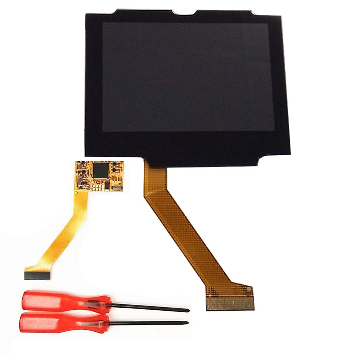 HISPEEDIDO for GBA SP Screen Mod Kits, LCD Backlit Backlight Display, IPS V2 Replacement Accessories Compatible with GBA SP Console (Need to weld one wire)