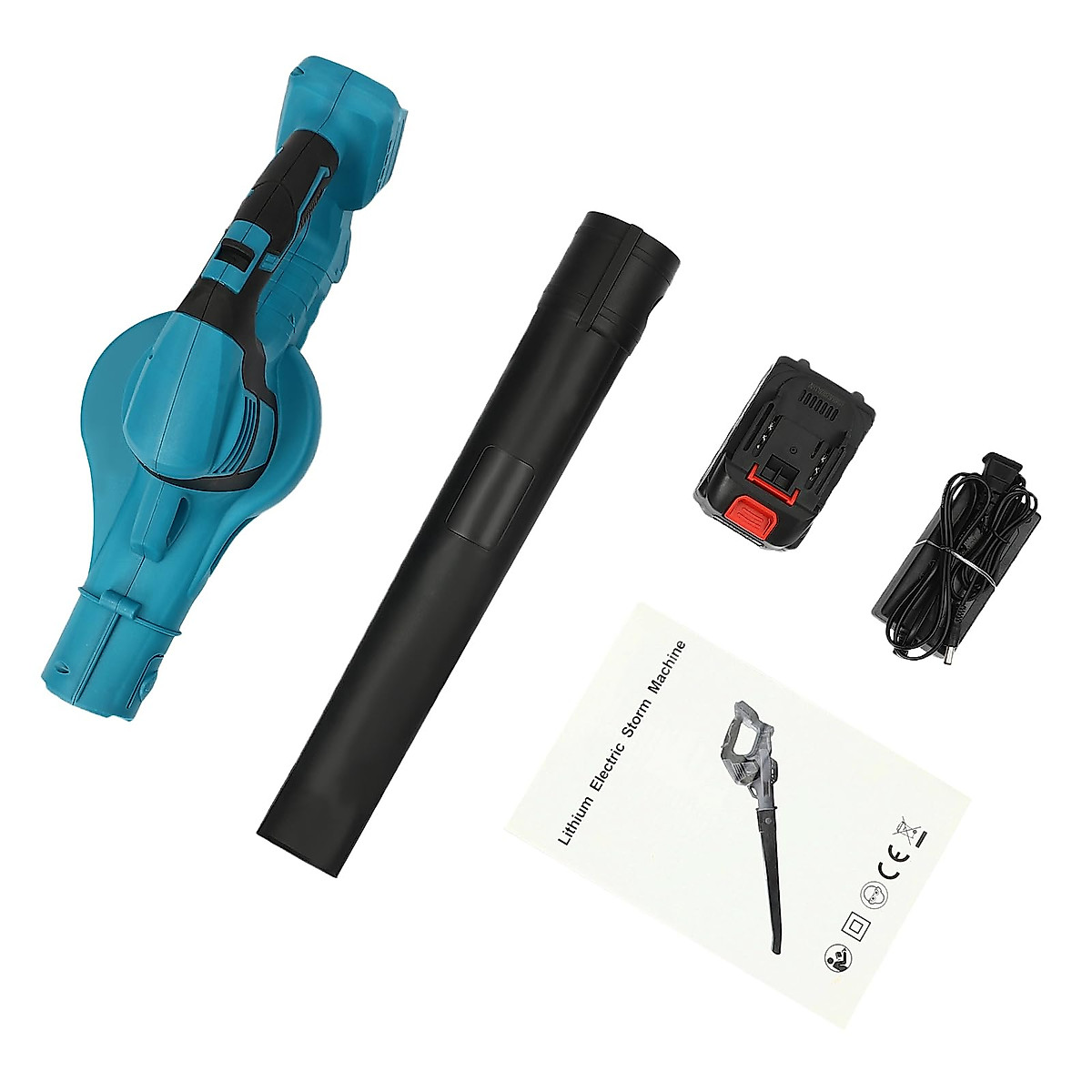 Electric Leaf Blower, Handheld Battery-Operated Snow Blower for Blowing Leaves Snow and Debris