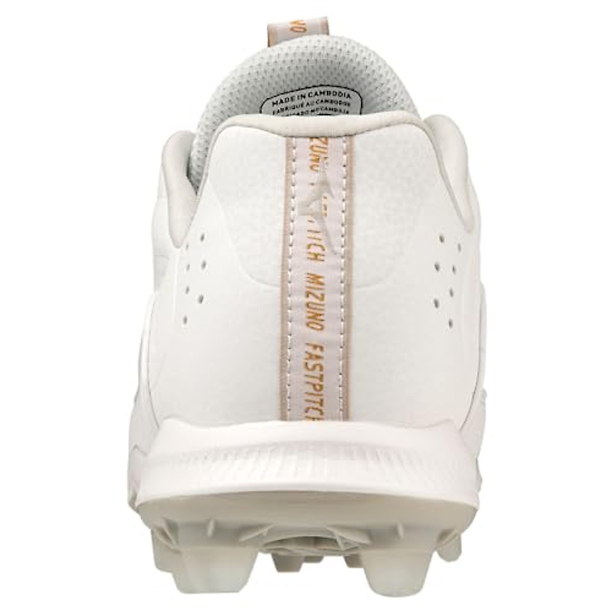 Mizuno Women's Finch Elite 6 Low TPU Softball Cleat, White, 7