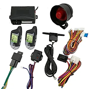 CarBest Vehicle Security Paging Car Alarm 2 Way LCD Sensor Remote Engine Start System Kit Automatic | Car Burglar Alarm System