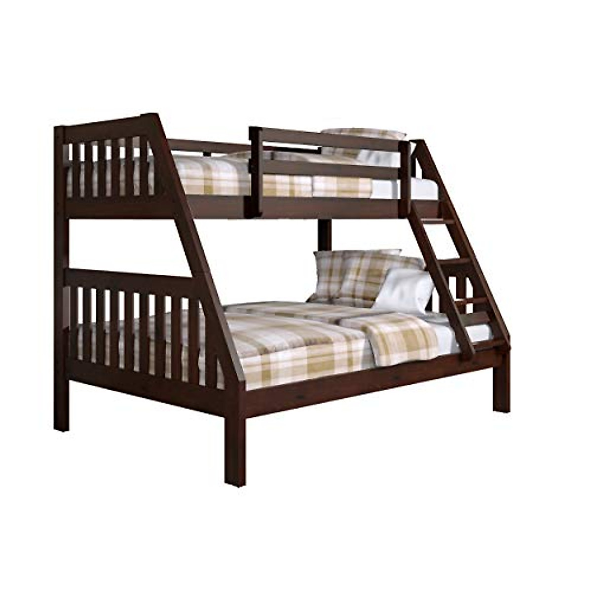 Donco Kids Austin Mission Twin Over Full Cappuccino Bunkbed