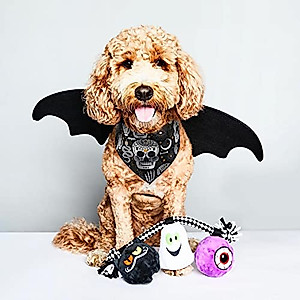 2 Pack Dog Halloween Bandana - Triangle Reversible Pet Scarf for Dogs, Adjustable Holiday Dog Bandanas for Small Medium Large Dogs Pets