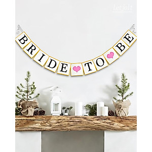 Bride Marriage Banner Decorations Paper Garland Wedding Proposal Supplies Engagement Sign Outdoor Party Photp Prop Rustic Decorations 6Ft