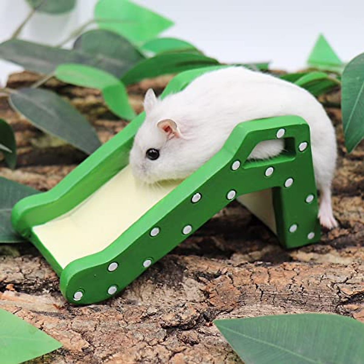 Hermit Crabs Climbing Ladder Bridge, Resin Reptile Climbing Toys, Small Animals Cage Accessory, Tank Accessory, Suitable for Hermit Crab Hamster Rat