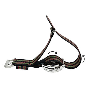 BARTON WATCH BANDS, 24mm Army Green - Elite NATO® Style Watch Strap - Black Buckle - Seat Belt Nylon Watch Bands