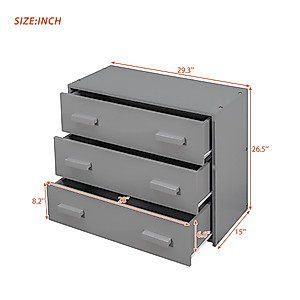 CITYLIGHT Low Loft Bed with Storage,Wood Twin Size Loft Bed with Cabinet and Shelf,Kids Loft Bed Frame for Girls Boys,Grey