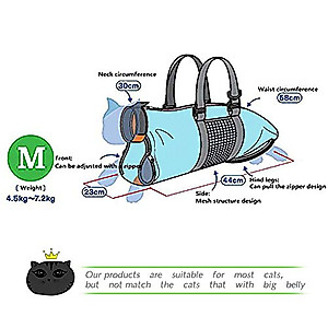 Cinf Cat Nail Clipping Cleaning Grooming Restraint Bag No Scratching Biting for Bathing Nail Trimming Injecting Examining