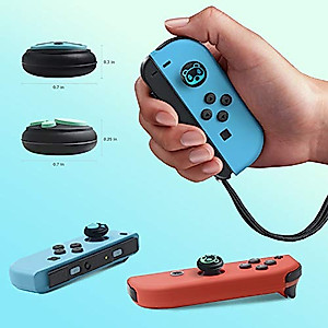 Cool Raccoon & Cat Paw Thumb Grip Caps 4Pcs, Daugee Joystick Analog Cap for Nintendo Switch & Lite