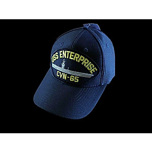 USS Enterprise CVN-65 Navy Ship HAT U.S Military Official Ball Cap U.S.A Made
