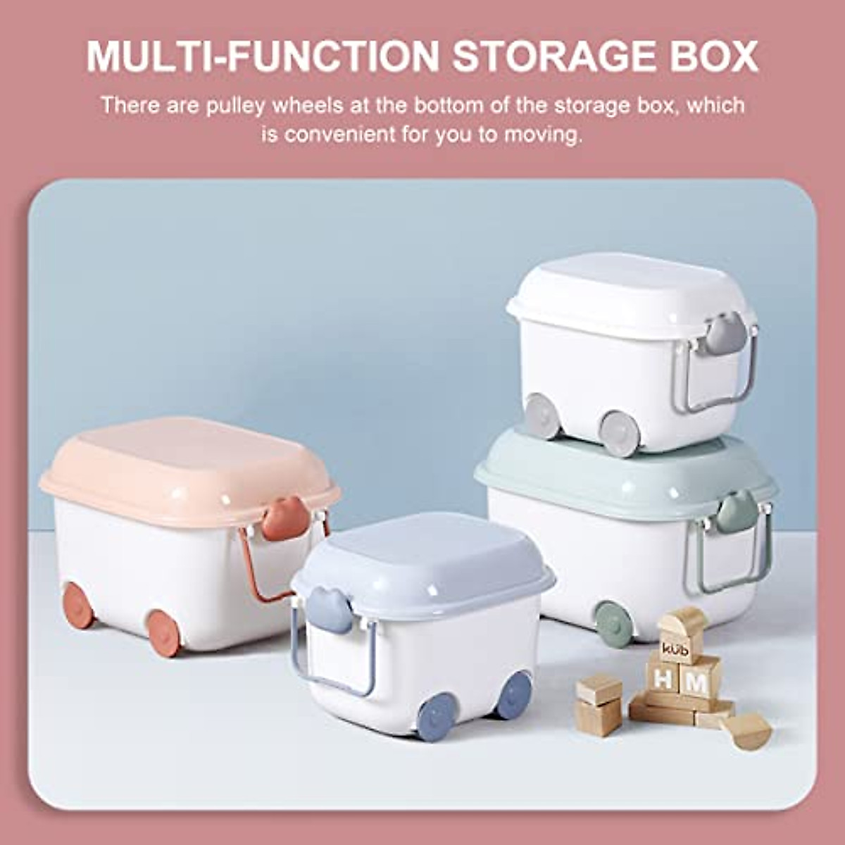 Cabilock Toy Bins Toys Storage Portable Storage Box Toys Organizer box toy storage bins toy storage box with Handle Organization Toy Bins Toys Storage