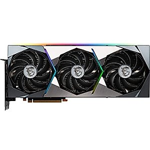 MSI Gaming GeForce RTX 3090 Ti 24GB GDRR6X 384-Bit HDMI/DP Nvlink Tri-Frozr Ampere Architecture OC Graphics Card (RTX 3090 Ti SUPRIM X 24G) (Renewed)