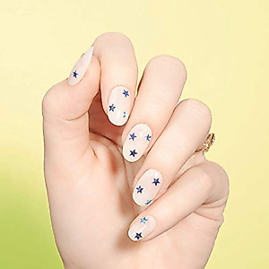 Art Craft Glitter, 3mm Star Shaped Holographic Chunky Flakes Sequins for Slime, Nail Art,Tumblers, Resin Craft, Festival Party - 0.35oz (10g) (Silver)