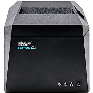 Star Micronics TSP143IVUE USB/Ethernet (LAN) Thermal Receipt Printer with Android Open Accessory (AOA), CloudPRNT, Cutter, and Internal Power Supply - Gray (Renewed)