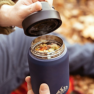 Hydrapeak 18 oz Insulated Food Thermos Hot and Cold, Soup, Vacuum Insulated Jar, Stainless Steel, for Office, Outdoor (Lavender)
