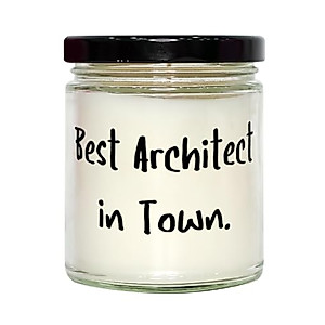 Best Architect in Town. Scent Candle, Architect Present from Friends, Perfect for Coworkers
