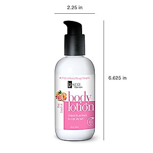 BV Spa by Bon Vital' Moisturizing Body Lotion, Pink Grapefruit Scented Body Silk for Dry Skin Repair, Anniversary for Women, Moisturizer with Essential Oils for Soft Skin