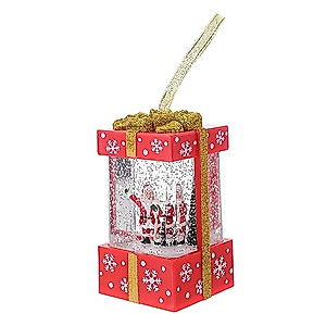 DOITOOL 1pc Christmas Decorations Christmas Snow Globes Music Decorations Glow Decorations Xmas Snow Globe Christmas Lantern Ornament Swirling Glitter Globe Colored Lamp for Xmas Desktop